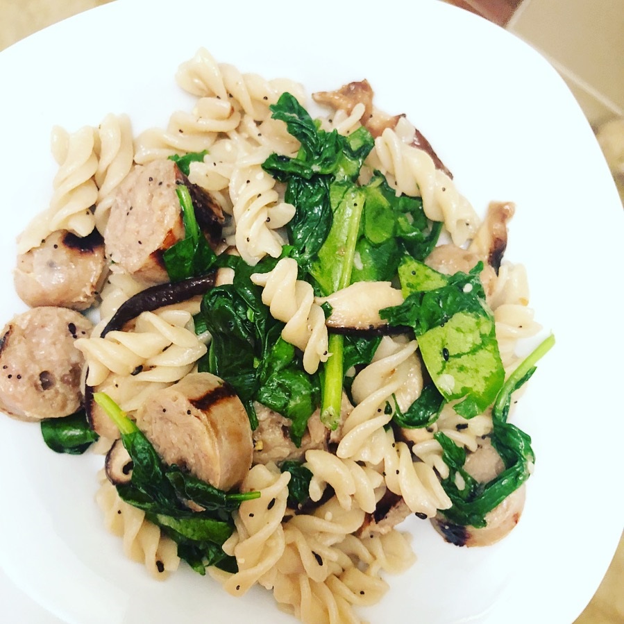Chicken Sausage Brown Rice Pasta – Sprinkle Twist